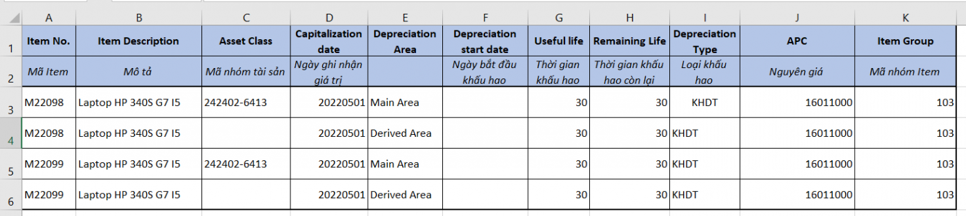 Tính năng Import Fixed Asset Master Data từ Microsoft Excel của SAP B1 - Smartis - Tư Vấn Triển ...