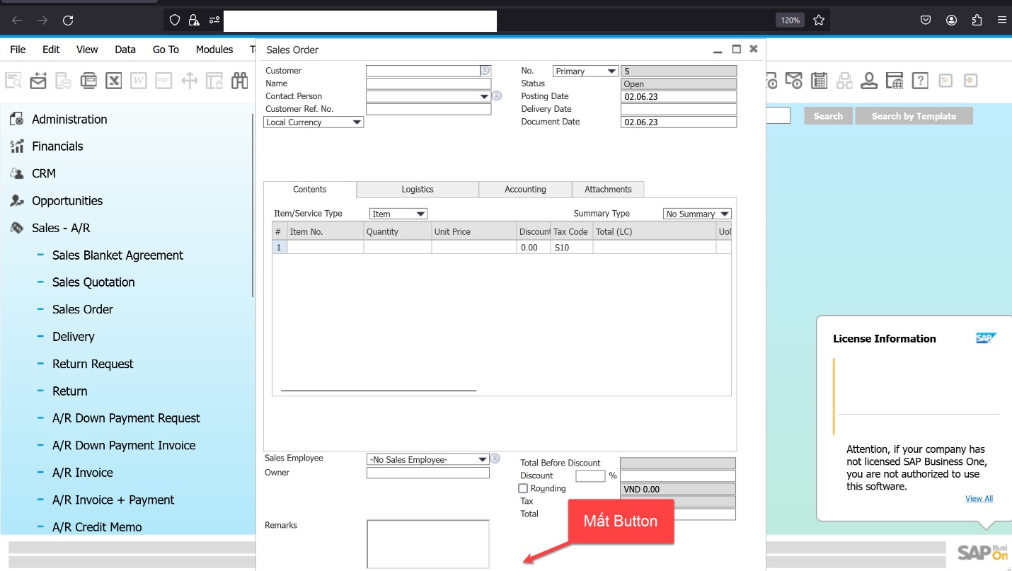 Tối ưu giao diện làm việc SAP B1 Cloud